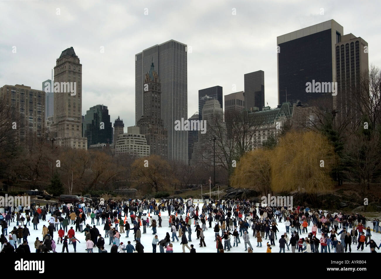 WOLLMAN MEMORIAL ICE SKATING RINK CENTRAL PARK MANHATTAN NEW YORK CITY ...