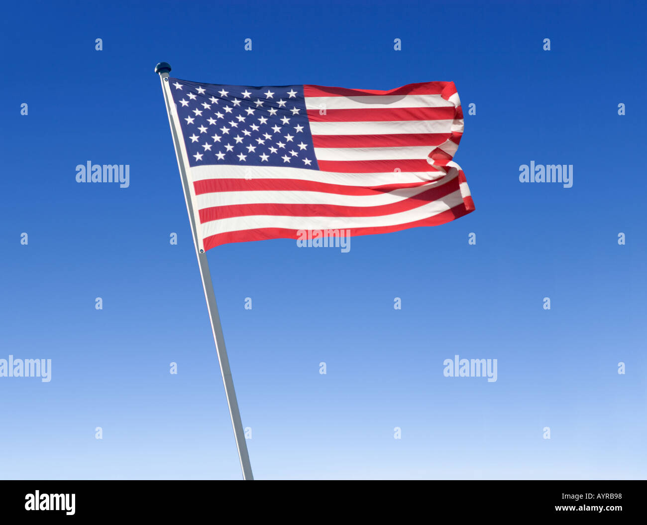 american flag waving Stock Photo - Alamy
