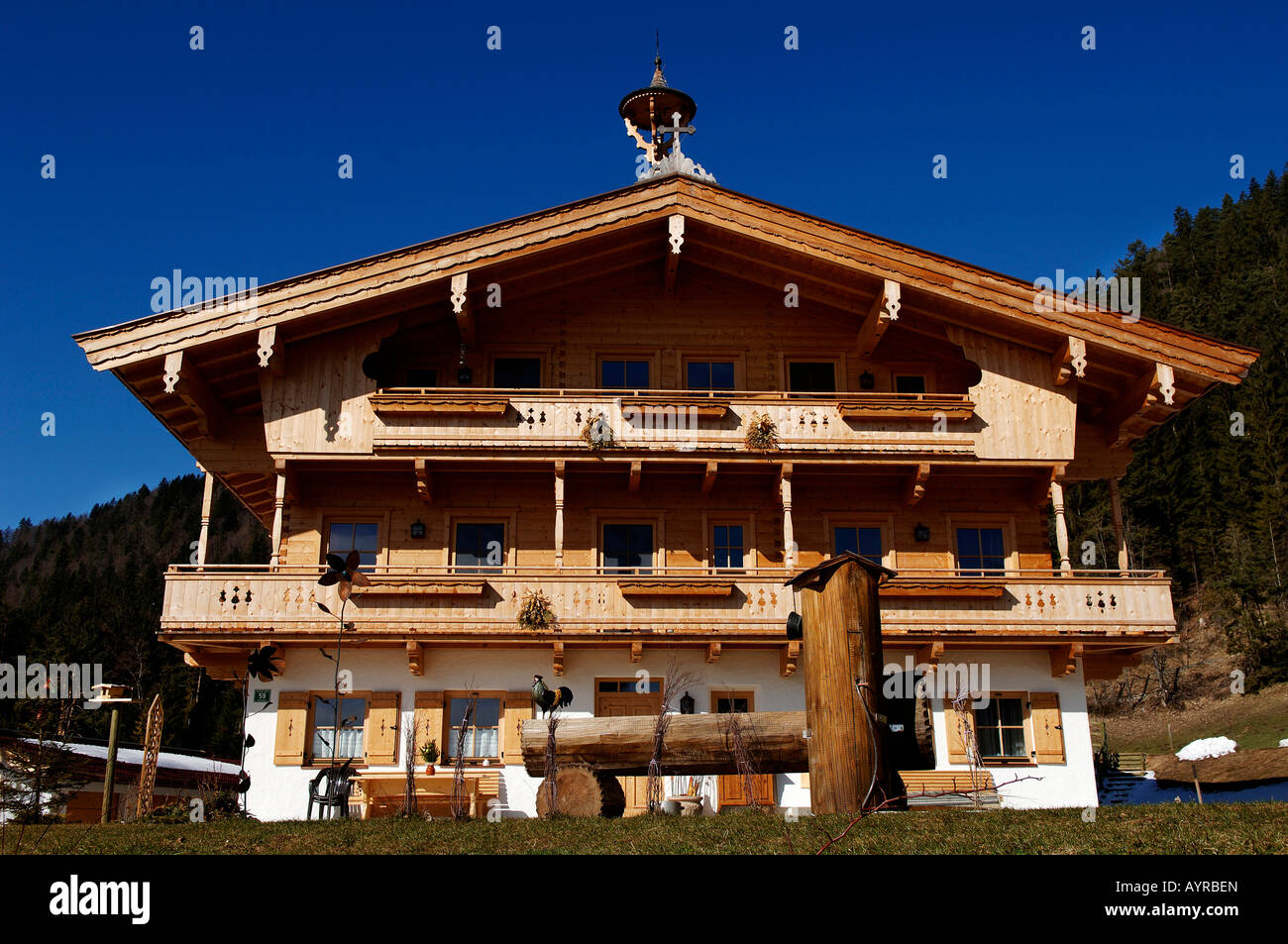 Tirolean farmhouse, Tirol, Austria, Europe Stock Photo - Alamy
