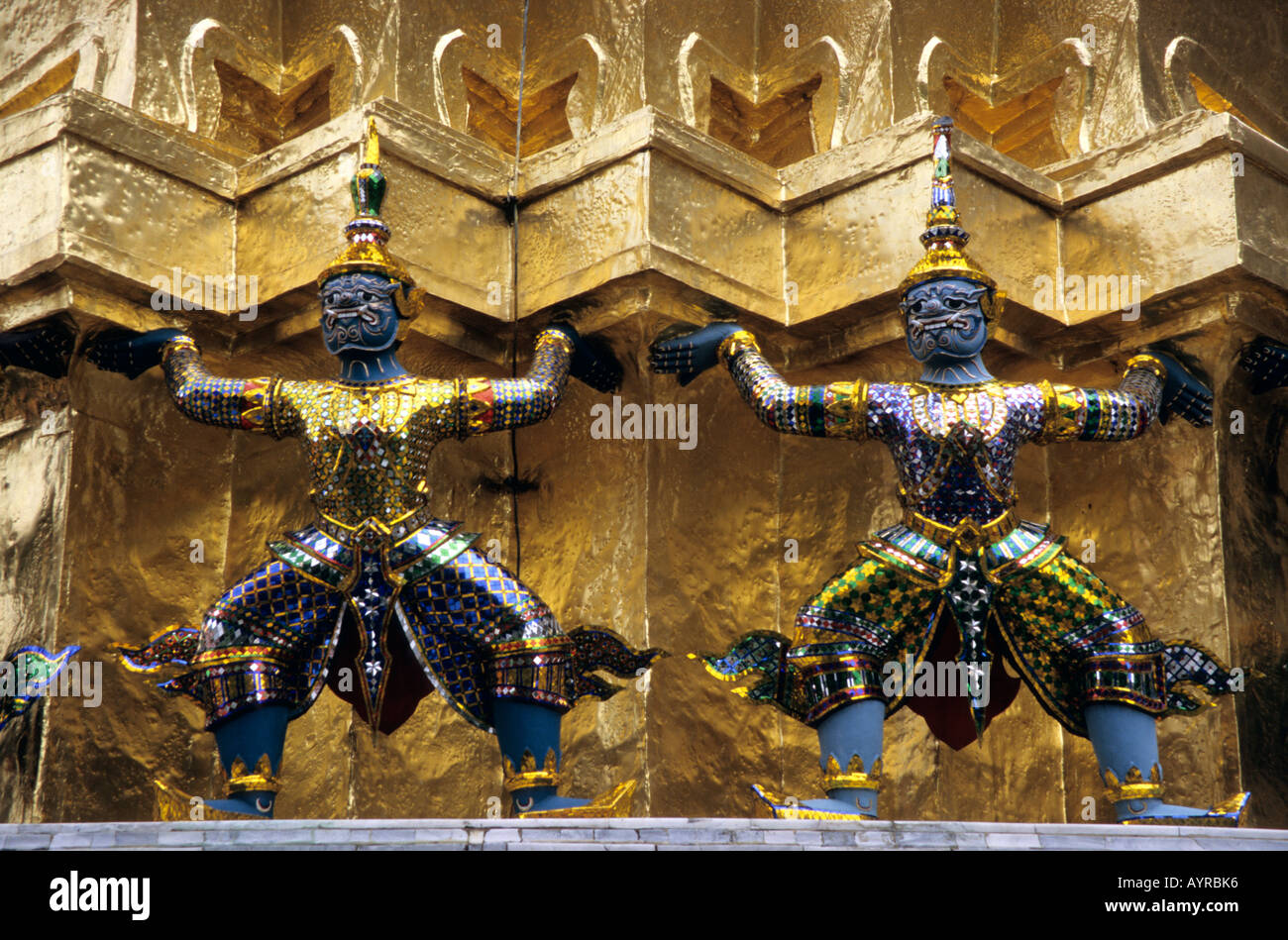 The statue of Demon (Yaksha), character from the Ramakien epic at ...