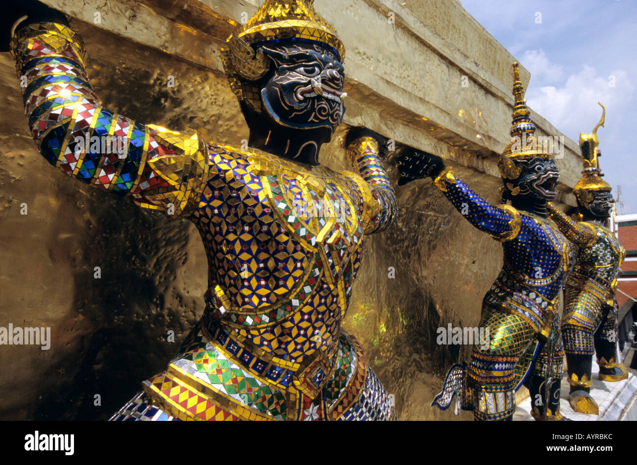 The statue of Demon (Yaksha), character from the Ramakien epic at ...