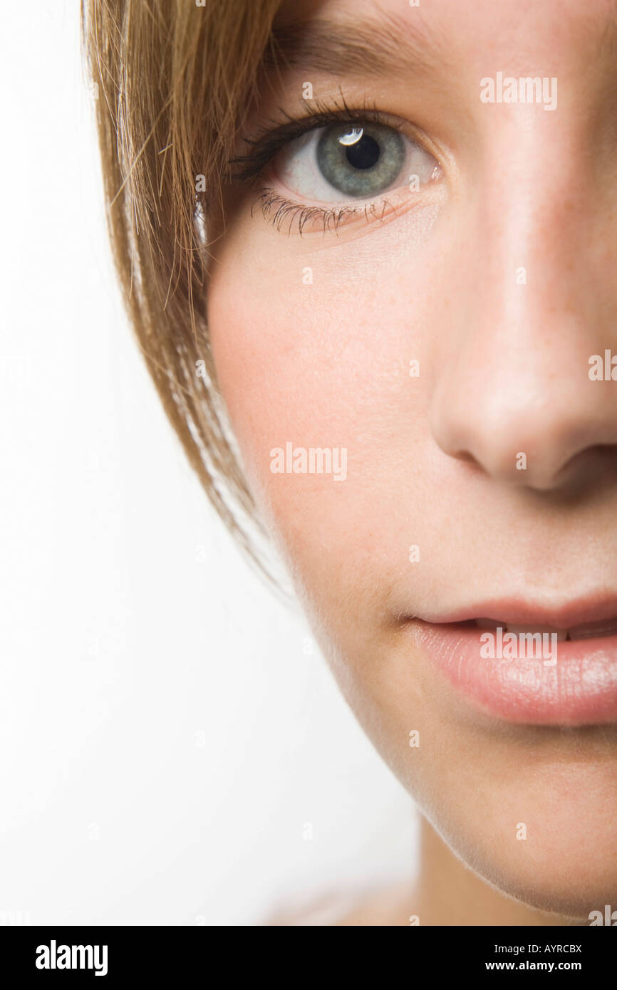 Half Face Portrait High Resolution Stock Photography and Images - Alamy