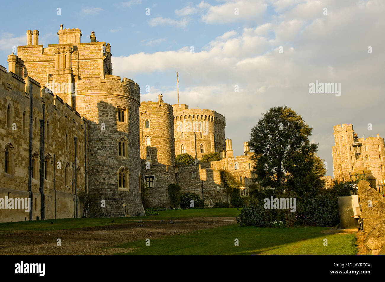 Windsor Castle in spring evening sunshine England Stock Photo - Alamy