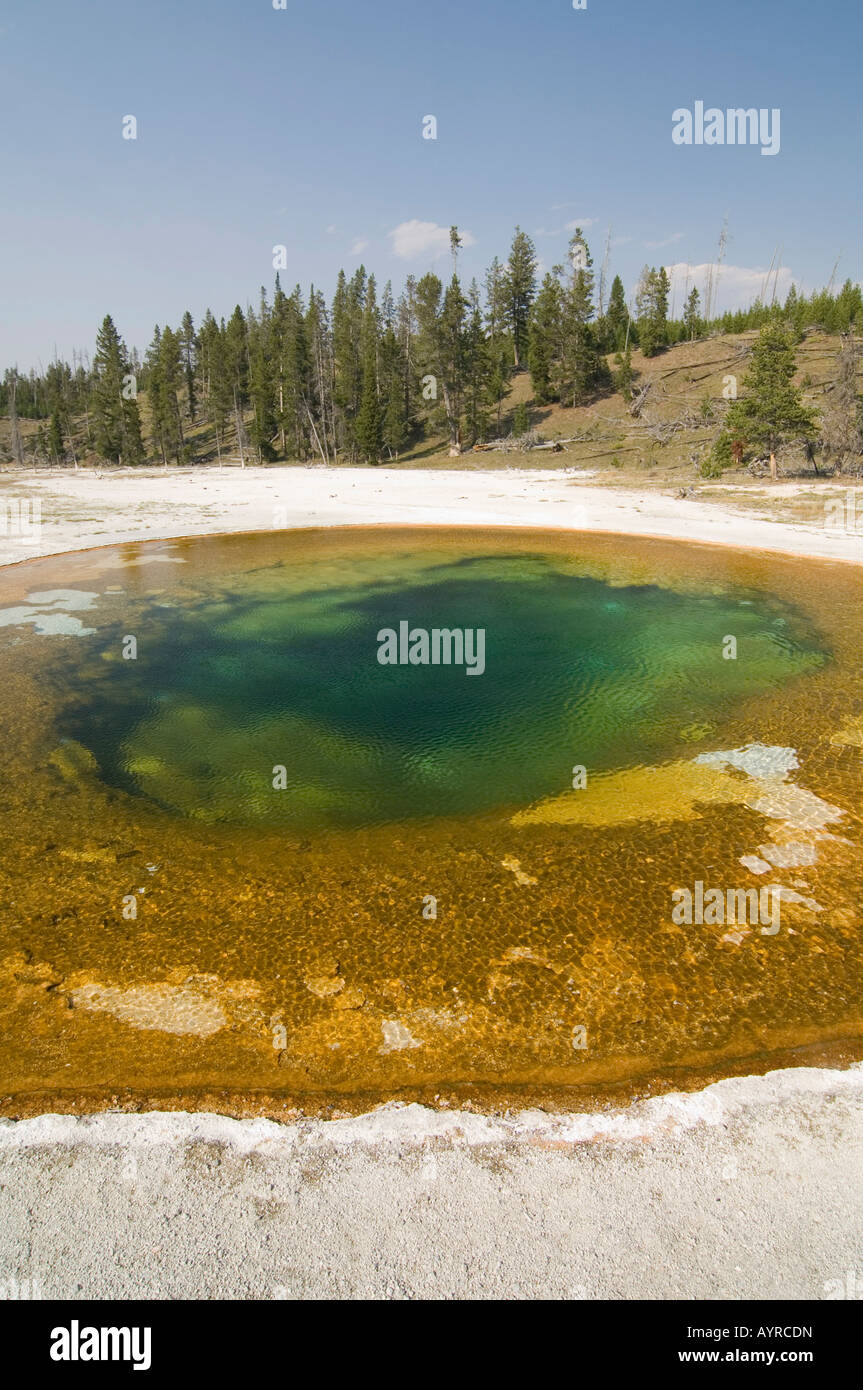 Yellowstone geothermie pool hi-res stock photography and images - Alamy