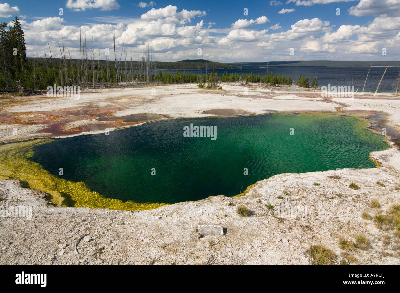 Abyss Pool, West Thumb Geyser Basin, Yellowstone National Park, Wyoming ...
