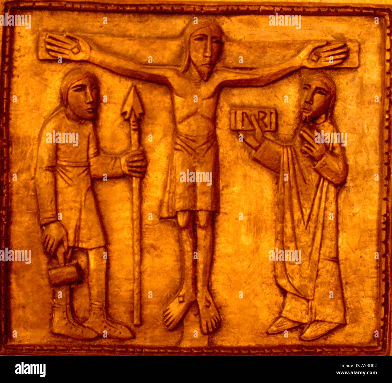 Stations of the Cross number eleven Jesus crucified on the cross ...