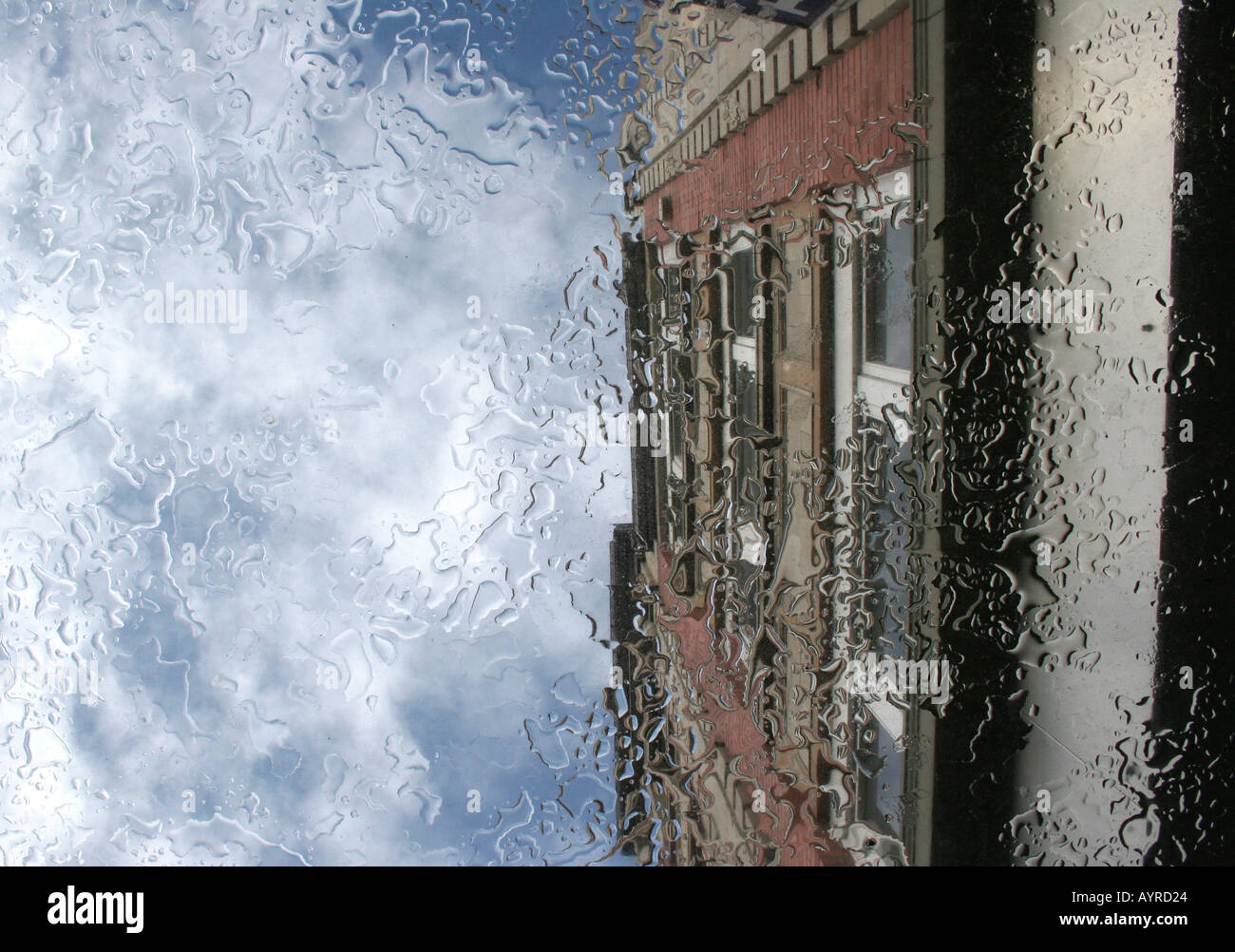 Water on Glass Stock Photo - Alamy