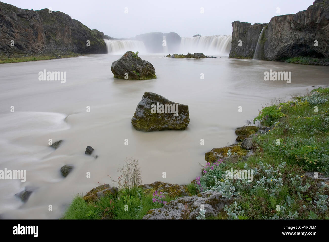 Godafoss Falls, Iceland Stock Photo - Alamy