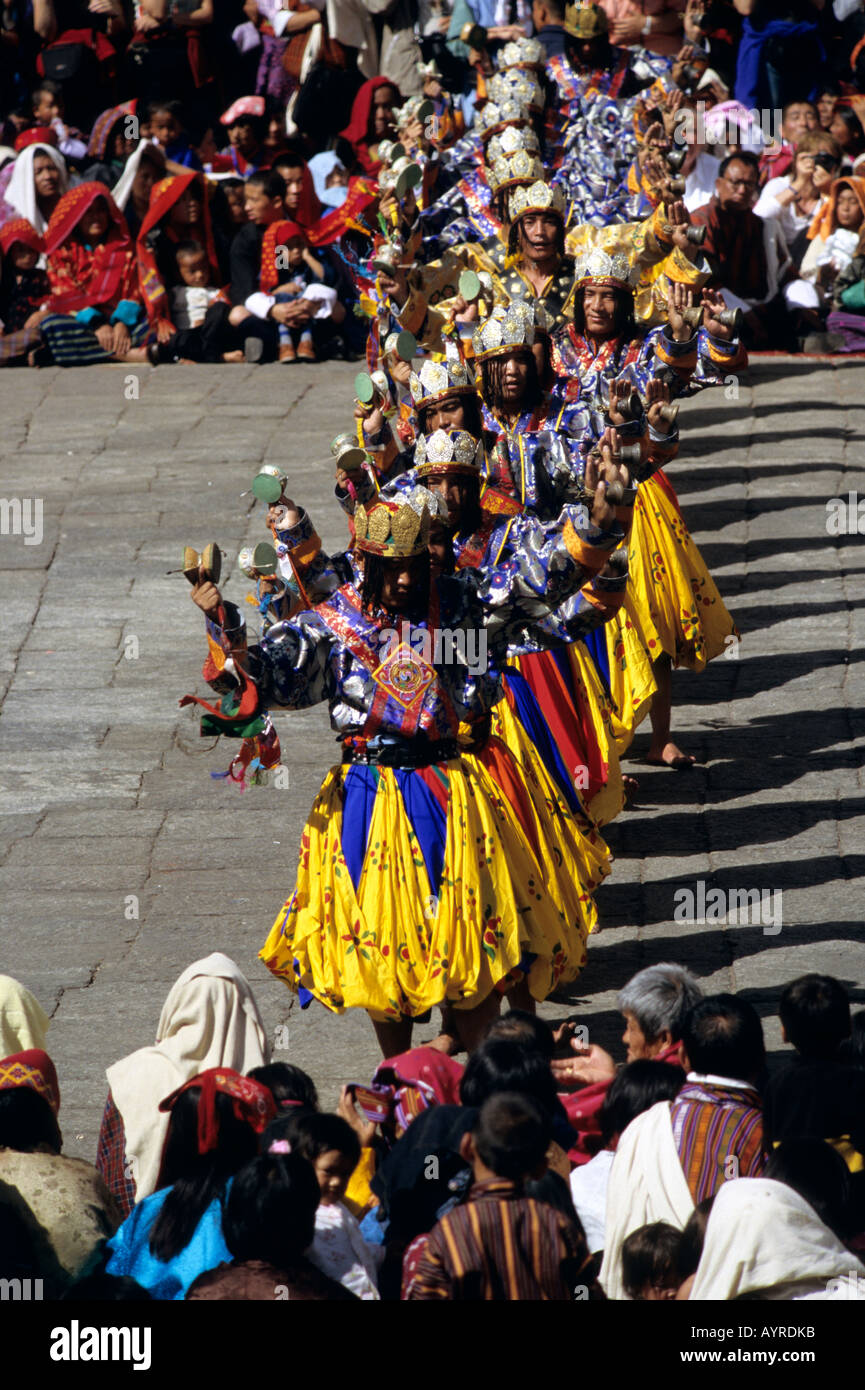 Traditional dances at the Thimphu Festival, Bhutan Stock Photo - Alamy