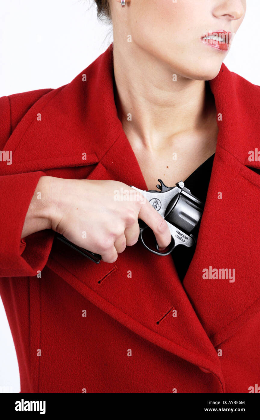 Woman With Gun Old High Resolution Stock Photography and Images - Alamy