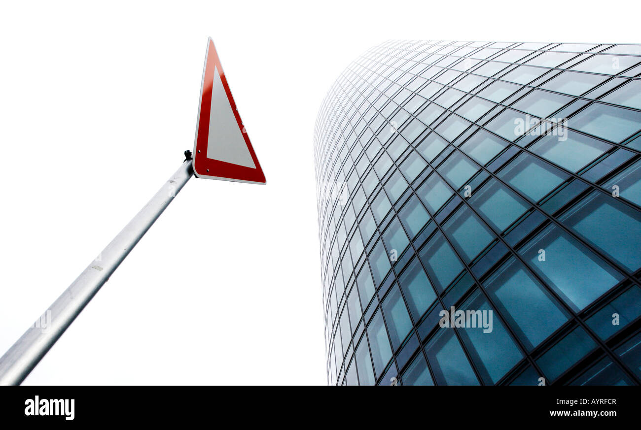 Give way road sign germany hi-res stock photography and images - Alamy