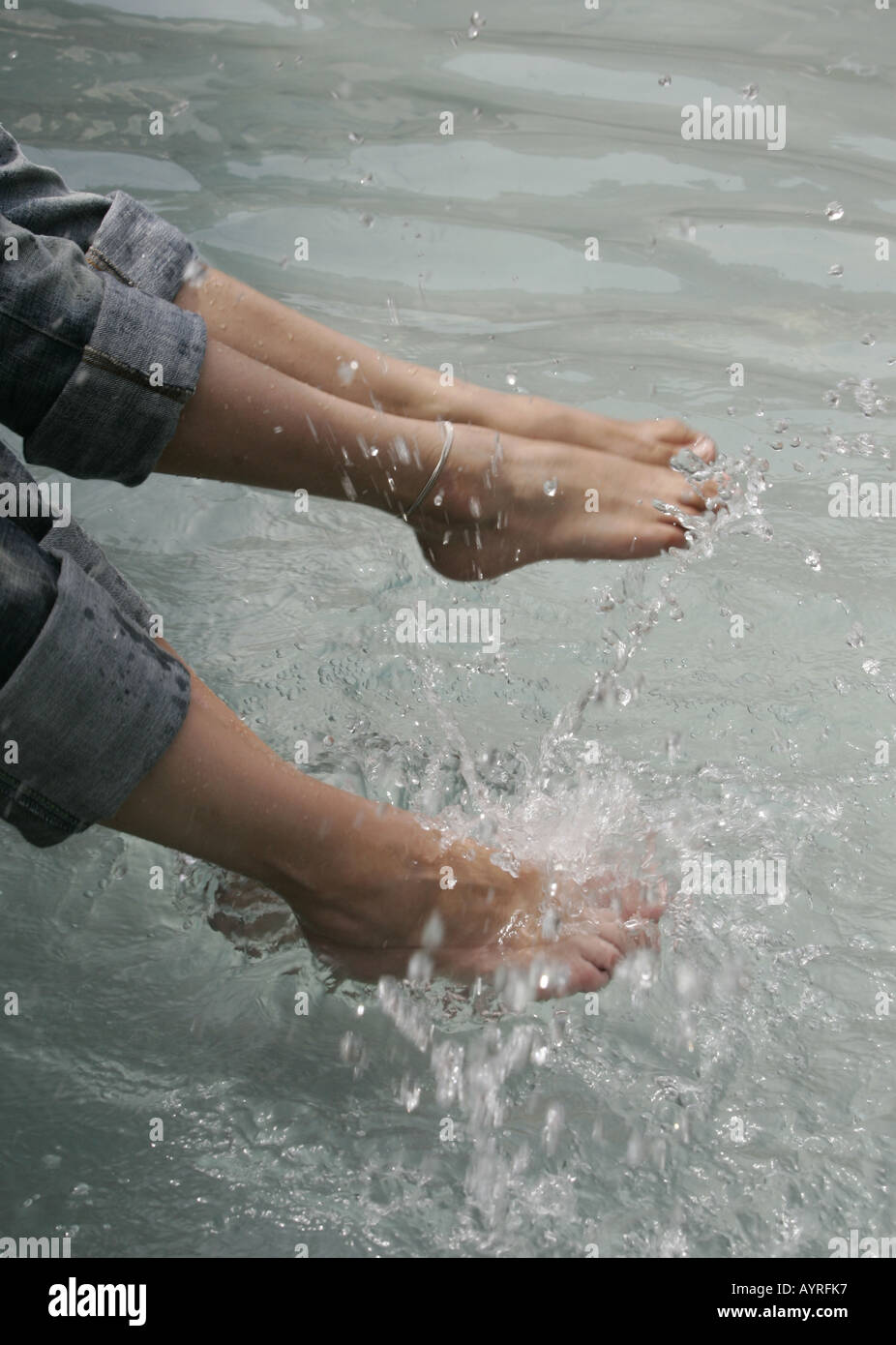 Feet Water Splash High Resolution Stock Photography and Images - Alamy
