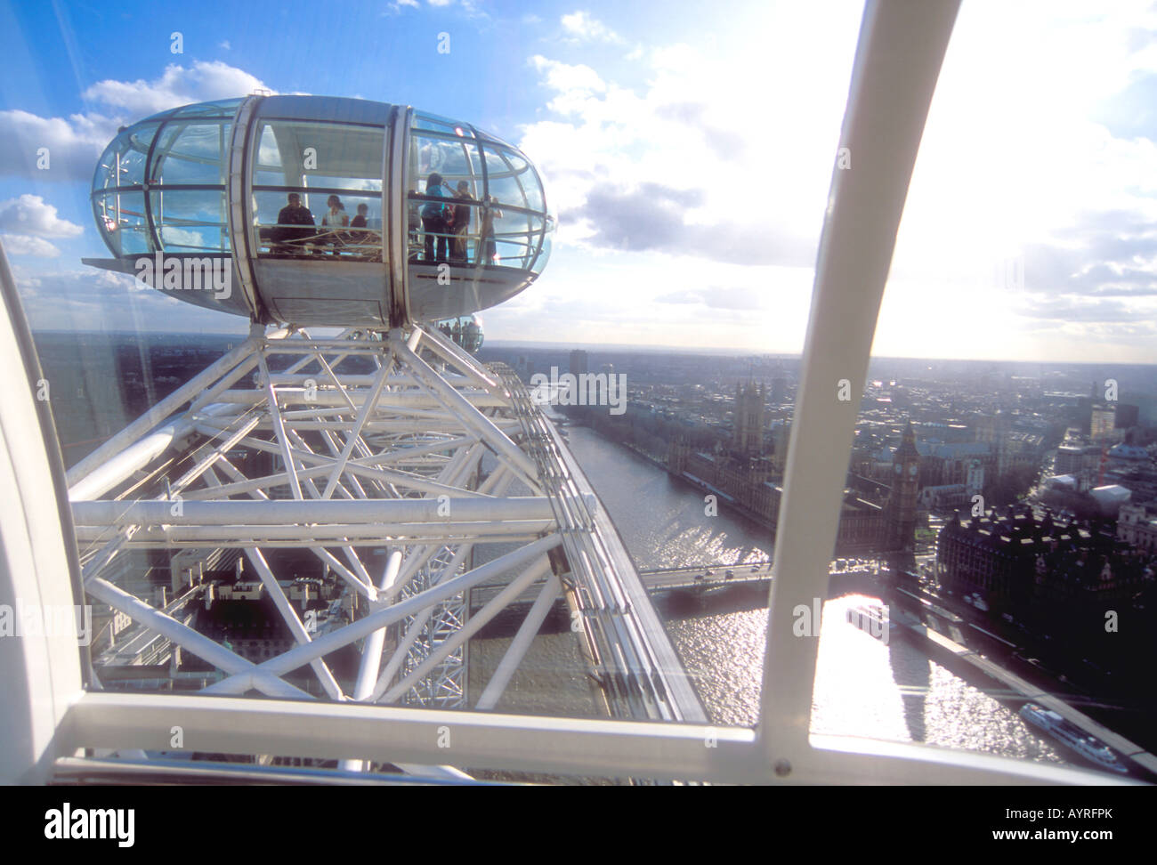 London Eye observation wheel Stock Photo - Alamy