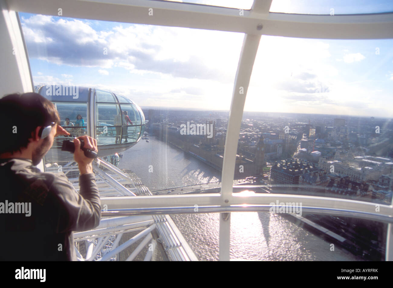 London Eye observation wheel Stock Photo - Alamy