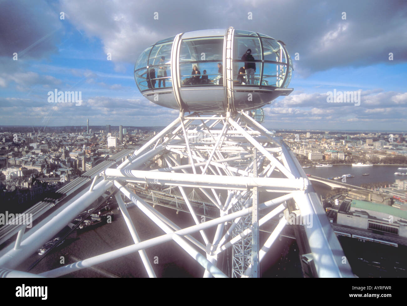 London Eye observation wheel Stock Photo - Alamy