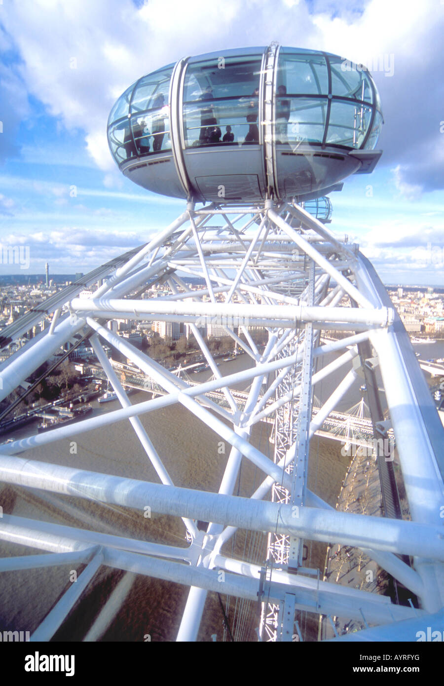 London Eye observation wheel Stock Photo - Alamy