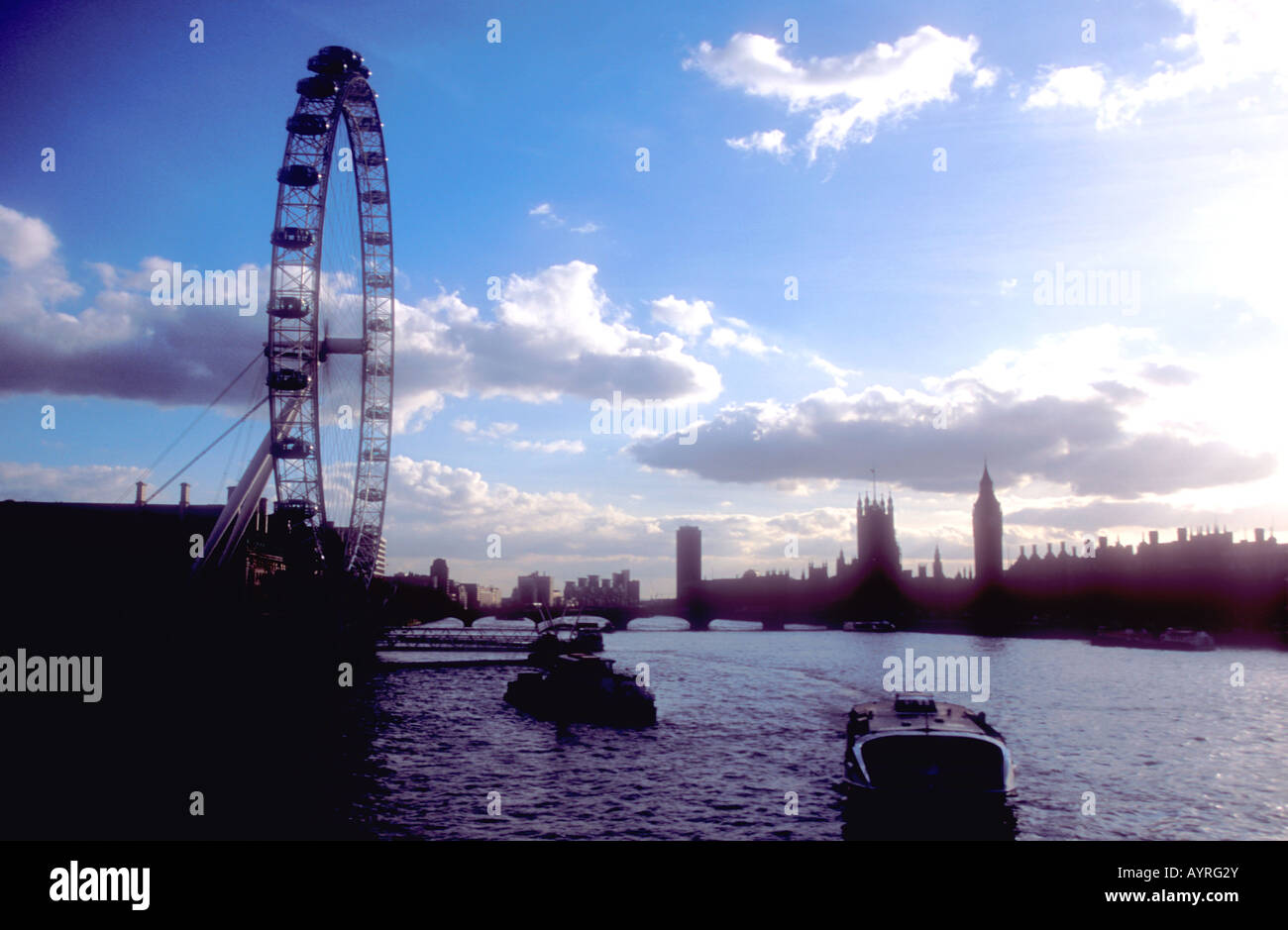 London Eye observation wheel Stock Photo - Alamy