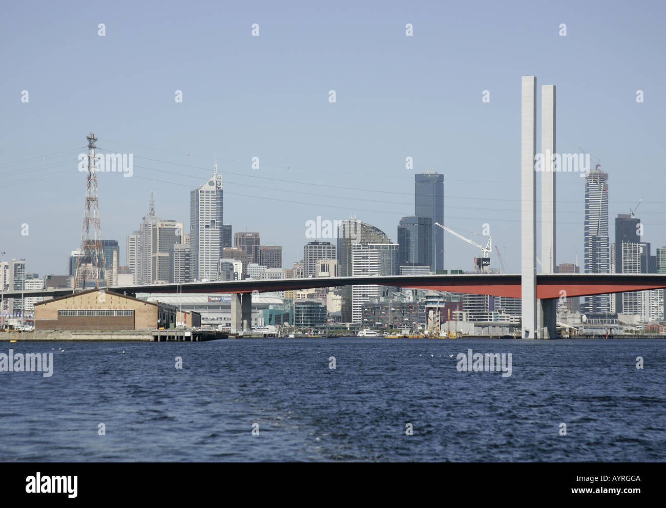 Bolte Bridge and Melbourne skyline Stock Photo - Alamy