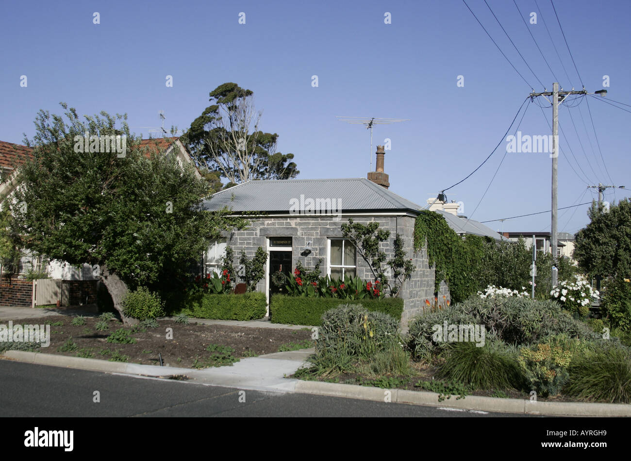 old bluestone cottage in Williamstown,Australia Stock Photo - Alamy