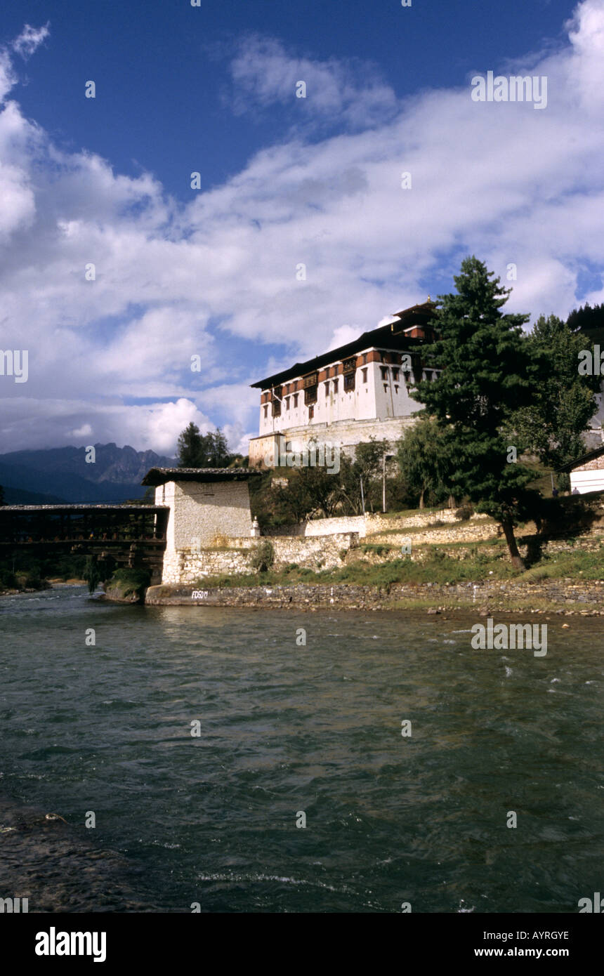 Rinpung Dzong, also known as Paro Dzong, the massive fortress which is ...