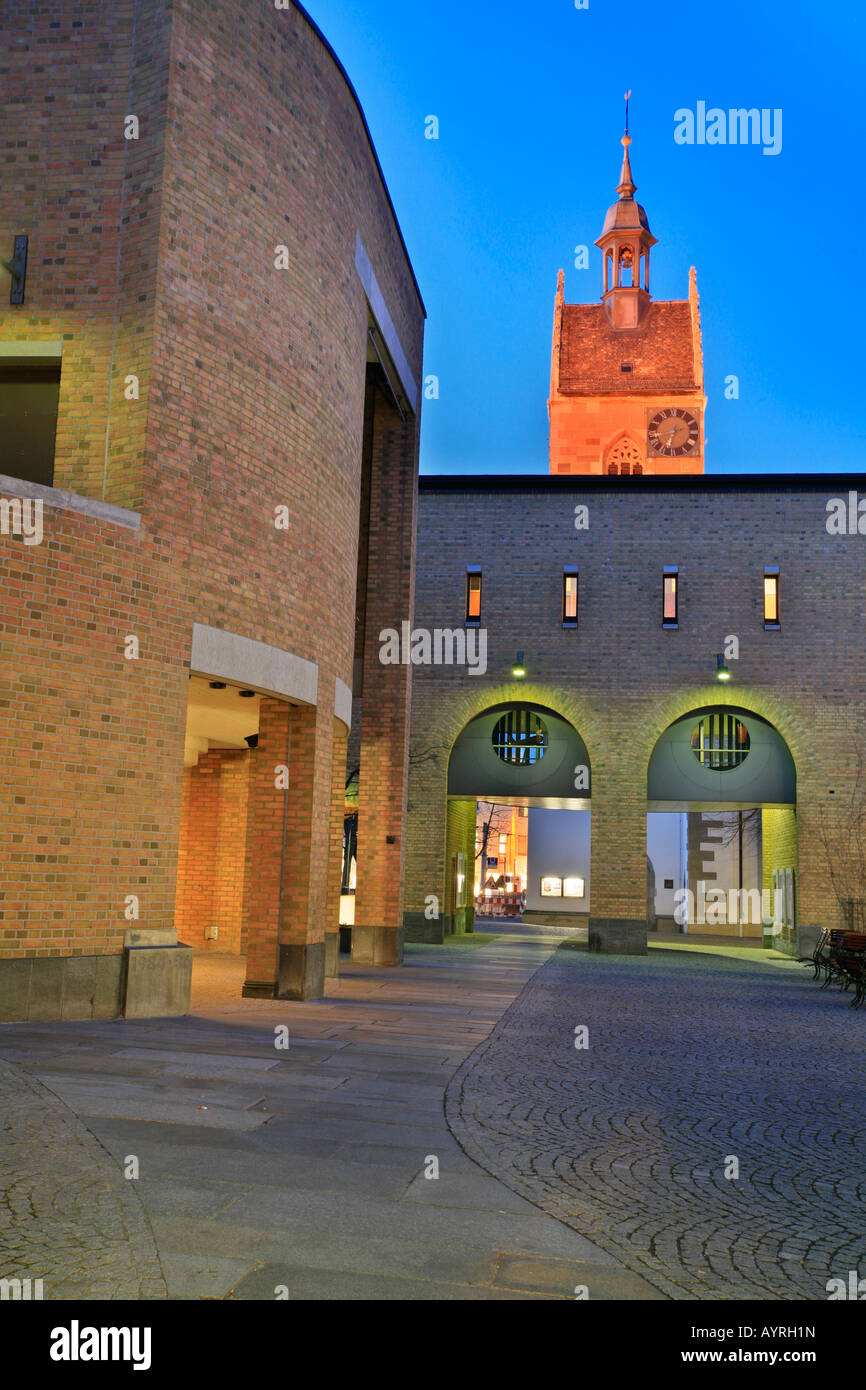 City hall and Lutherkirche (Luther's Church), Fellbach, Stuttgart ...