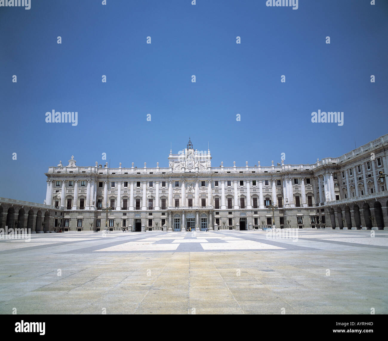 European Architecture with Pillars Stock Photo - Alamy