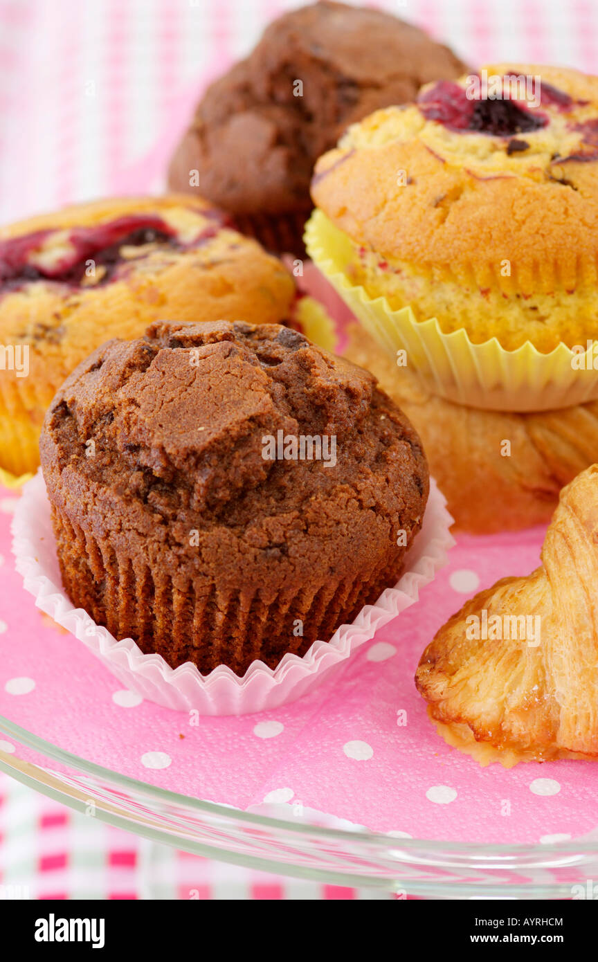 Chocolate and blueberry muffins, close-up Stock Photo - Alamy