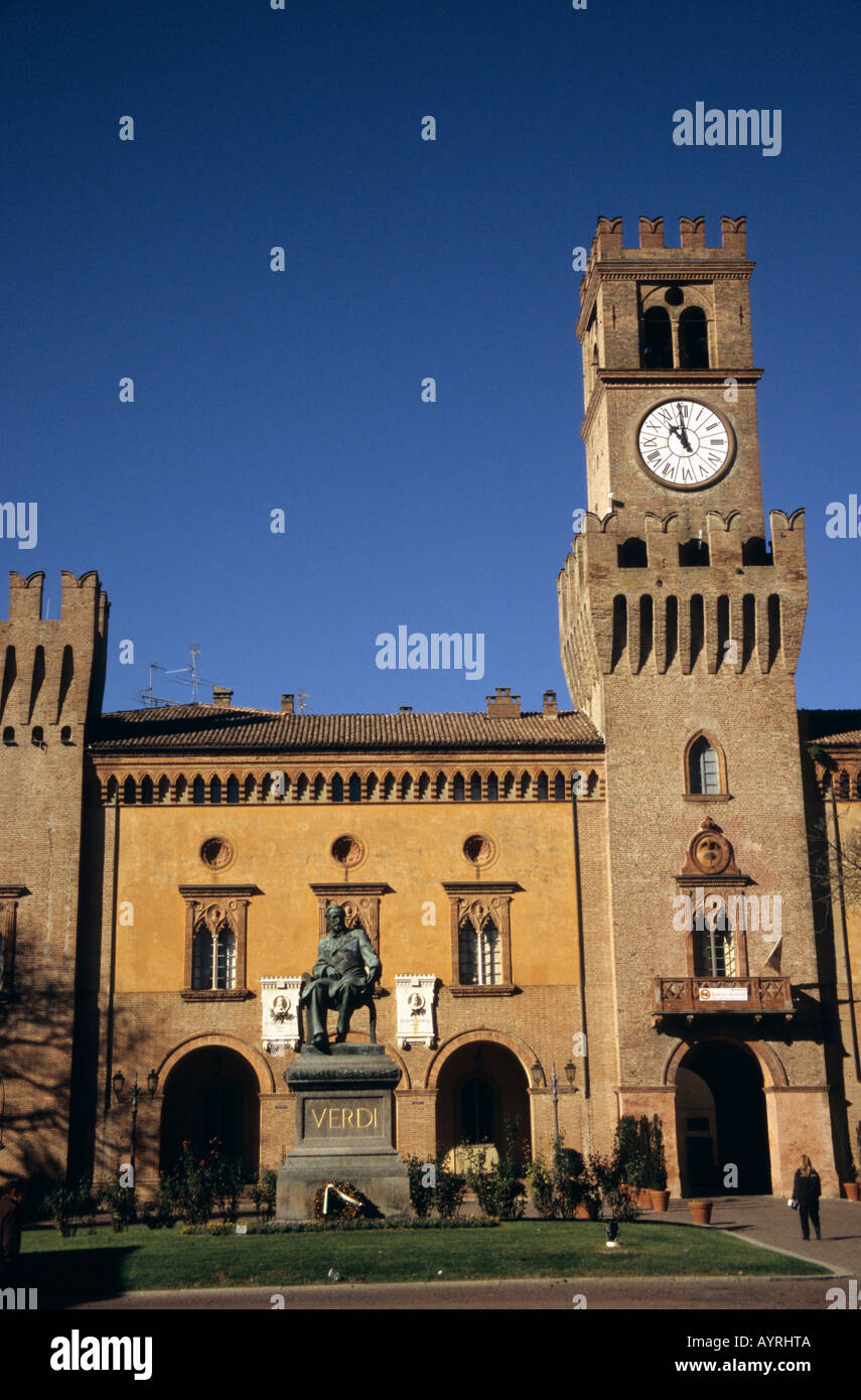 Piazza Giuseppe Verdi, Busseto, Italy Stock Photo - Alamy