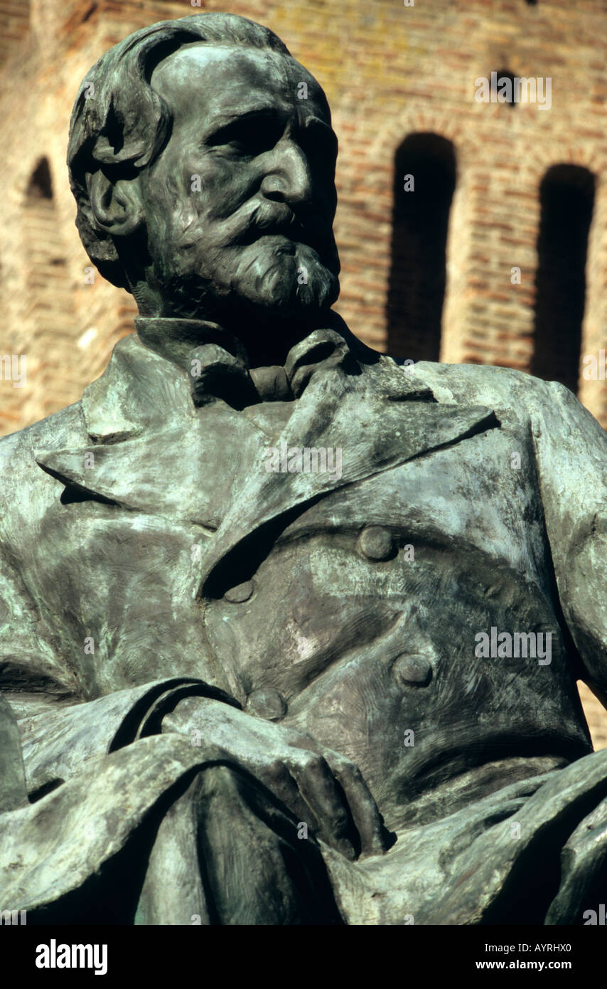 Statue of Giuseppe Verdi, Busseto, Italy Stock Photo - Alamy
