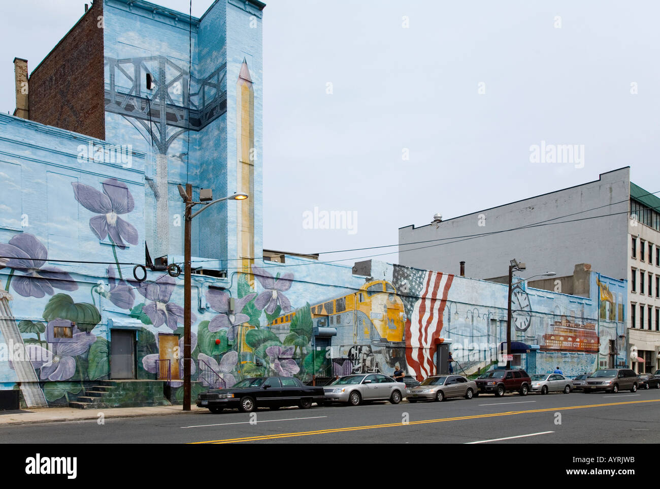 The Christopher Columbus Drive mural, Jersey City, New Jersey, USA ...
