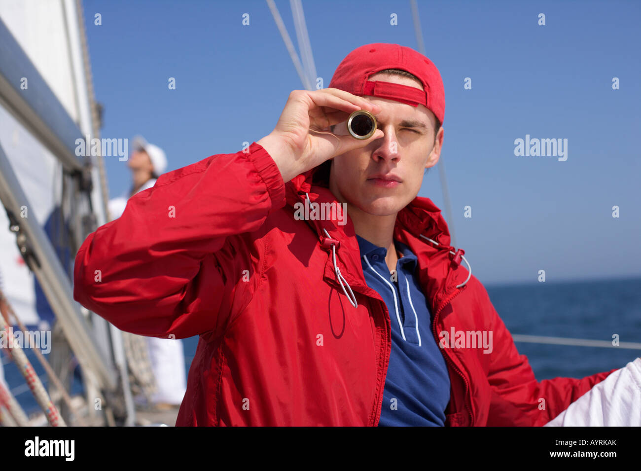 Sailor cap and spyglass hi-res stock photography and images - Alamy