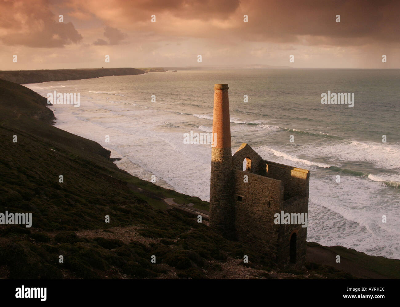 Wheal Coates, St.Agnes,Cornwall. View West Stock Photo - Alamy