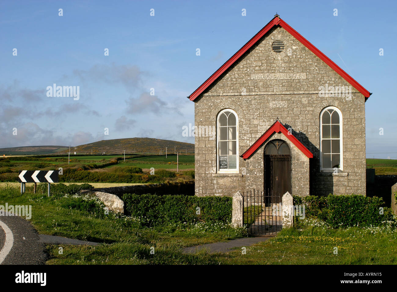 Old Chapel Nr. Lands End Cornwall Stock Photo - Alamy