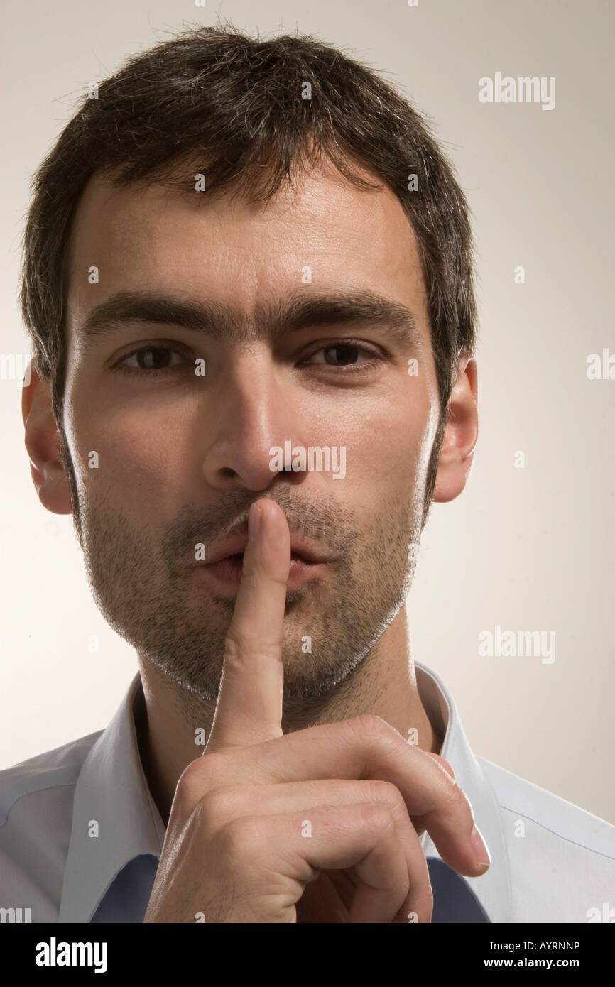 Shh old hi-res stock photography and images - Alamy