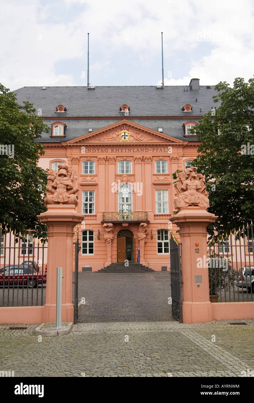 State parliament building, Mainz, Rhineland-Palatinate, Germany Stock ...