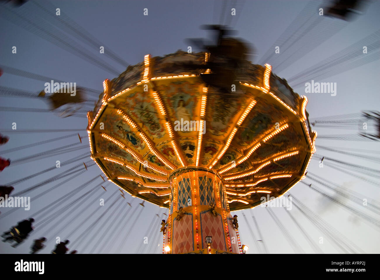 Swing carousel aka chair-o-plane, Berlin Stock Photo - Alamy