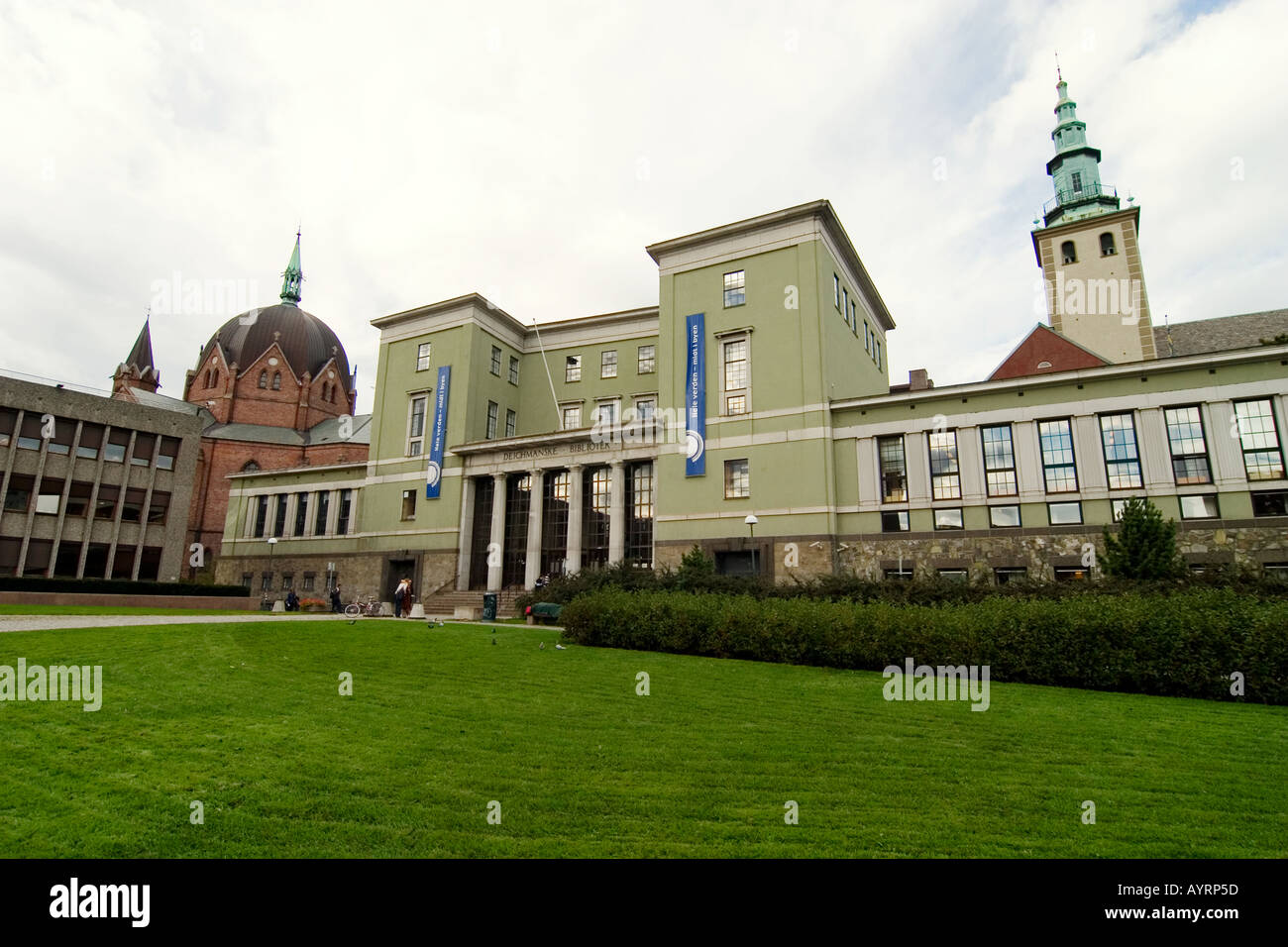 Downtown main library in Oslo Norway Deichmanske Bibliotek Stock Photo ...