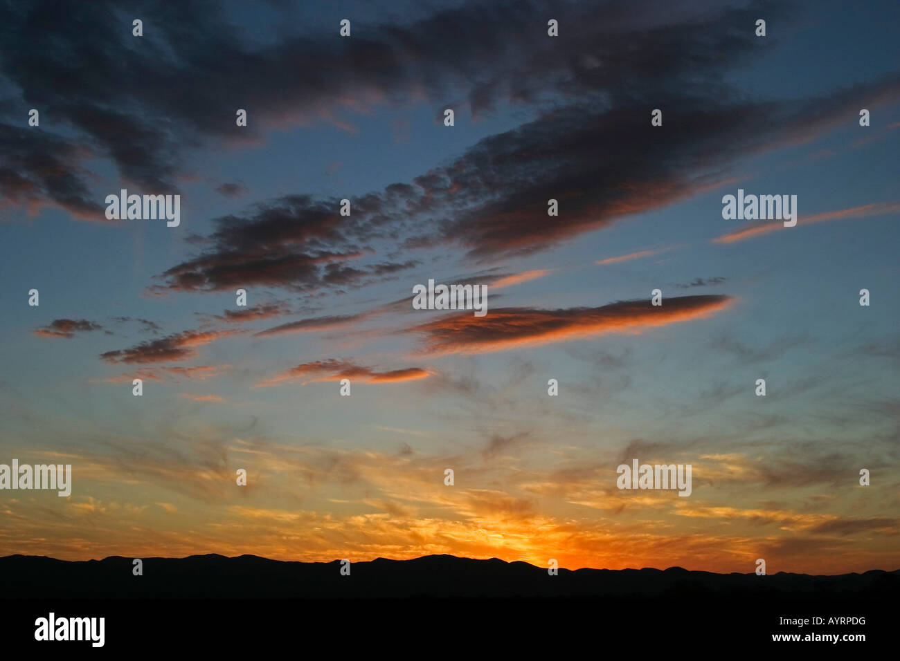 Sunset over Okapuka Ranch, Namibia, Africa Stock Photo - Alamy