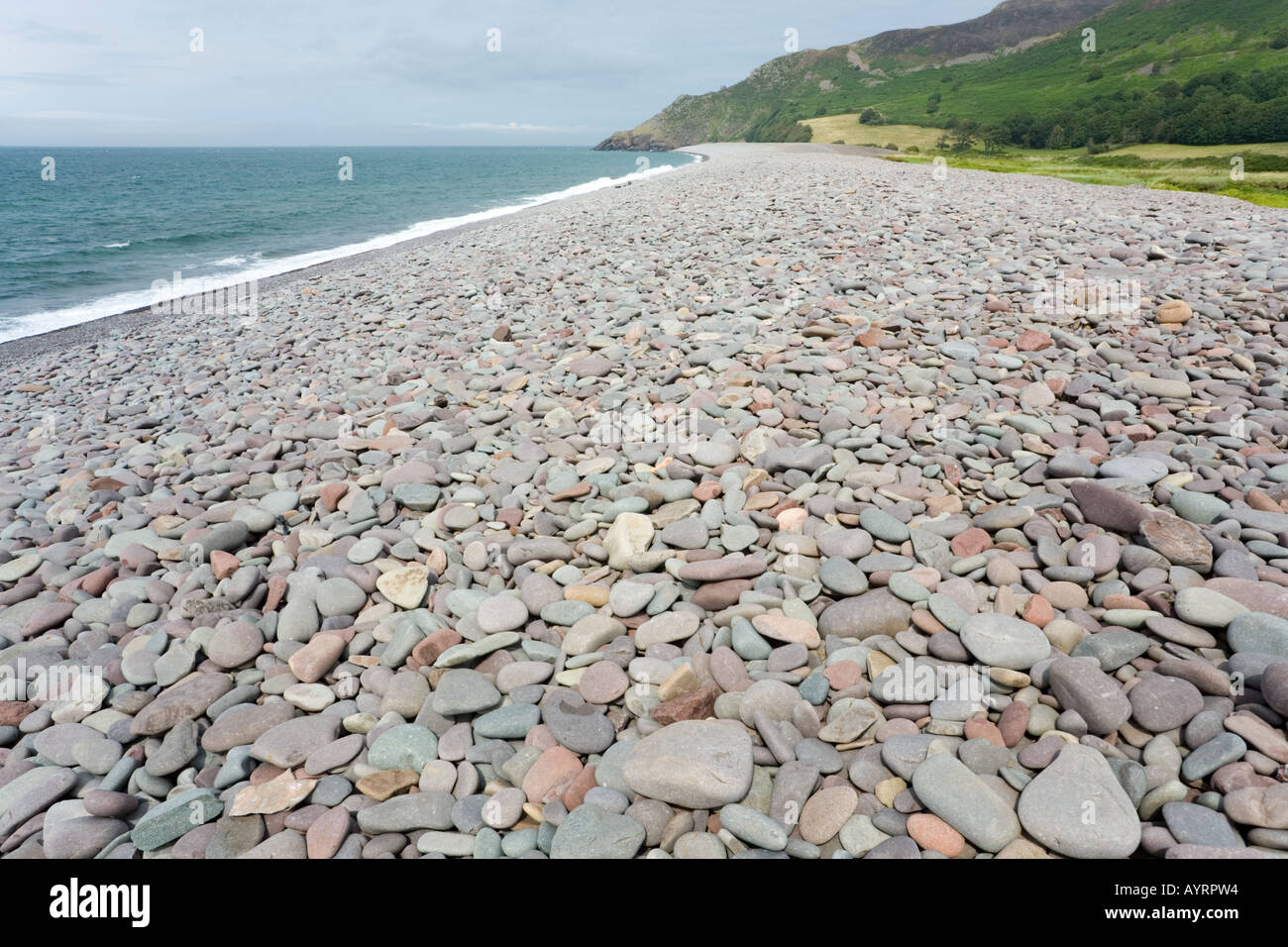 Stones and pebbles on the beach at Bossington, Exmoor, Somerset Stock ...
