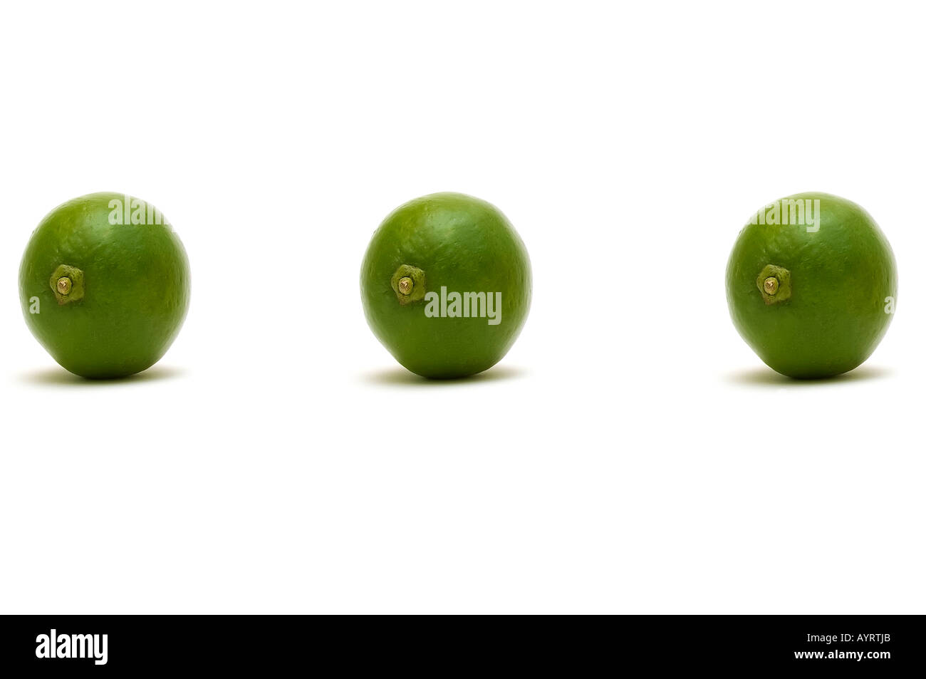 Three limes in a row Stock Photo - Alamy