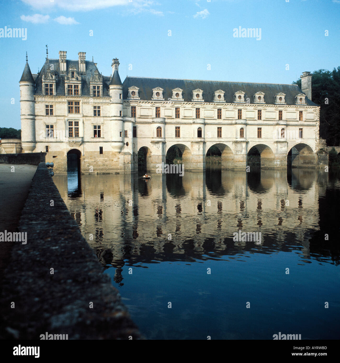 Schloss Chenonceaux im Loiretal, Cher, Indre-et-Loire, Tal der Loire ...