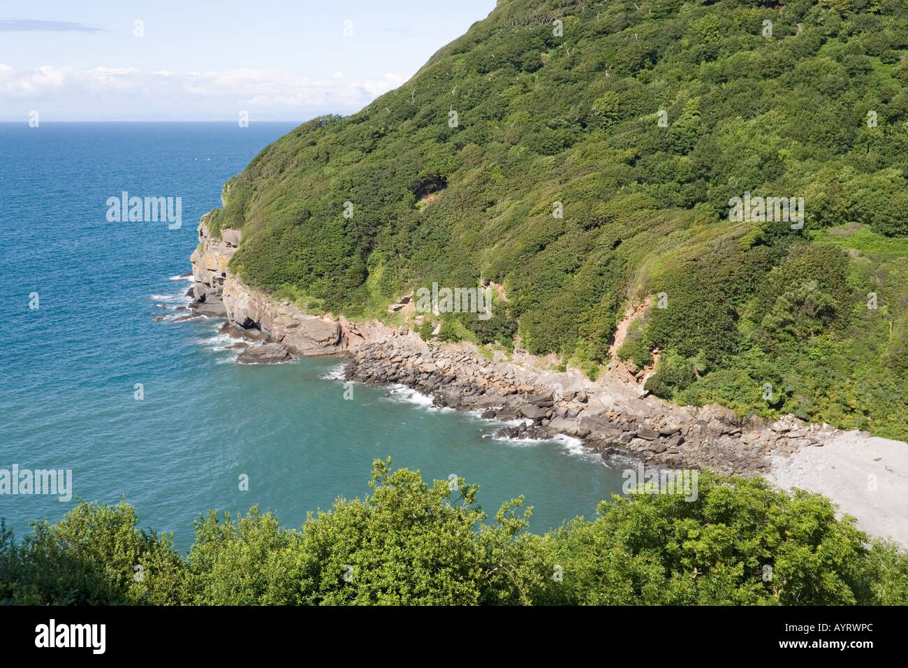Lee Bay near Lynton, Exmoor, Devon Stock Photo - Alamy