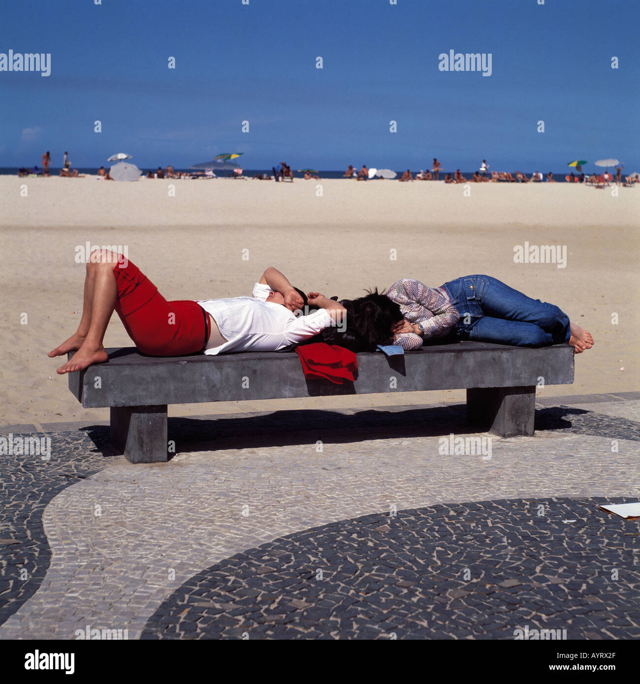 Young woman copacabana beach rio hi-res stock photography and images ...