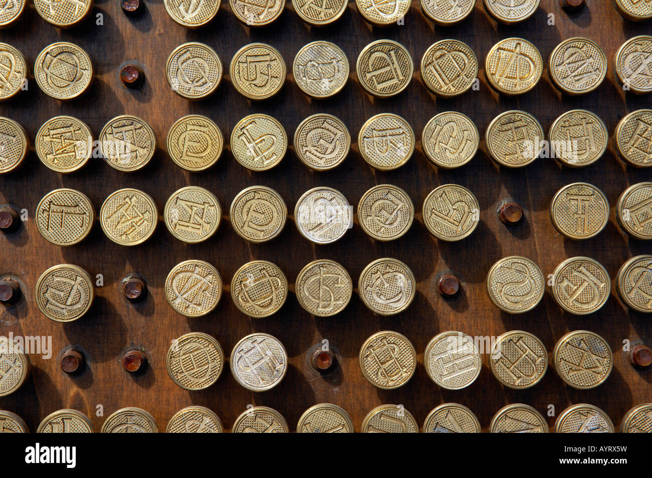 Various signet stamps, seals Stock Photo - Alamy