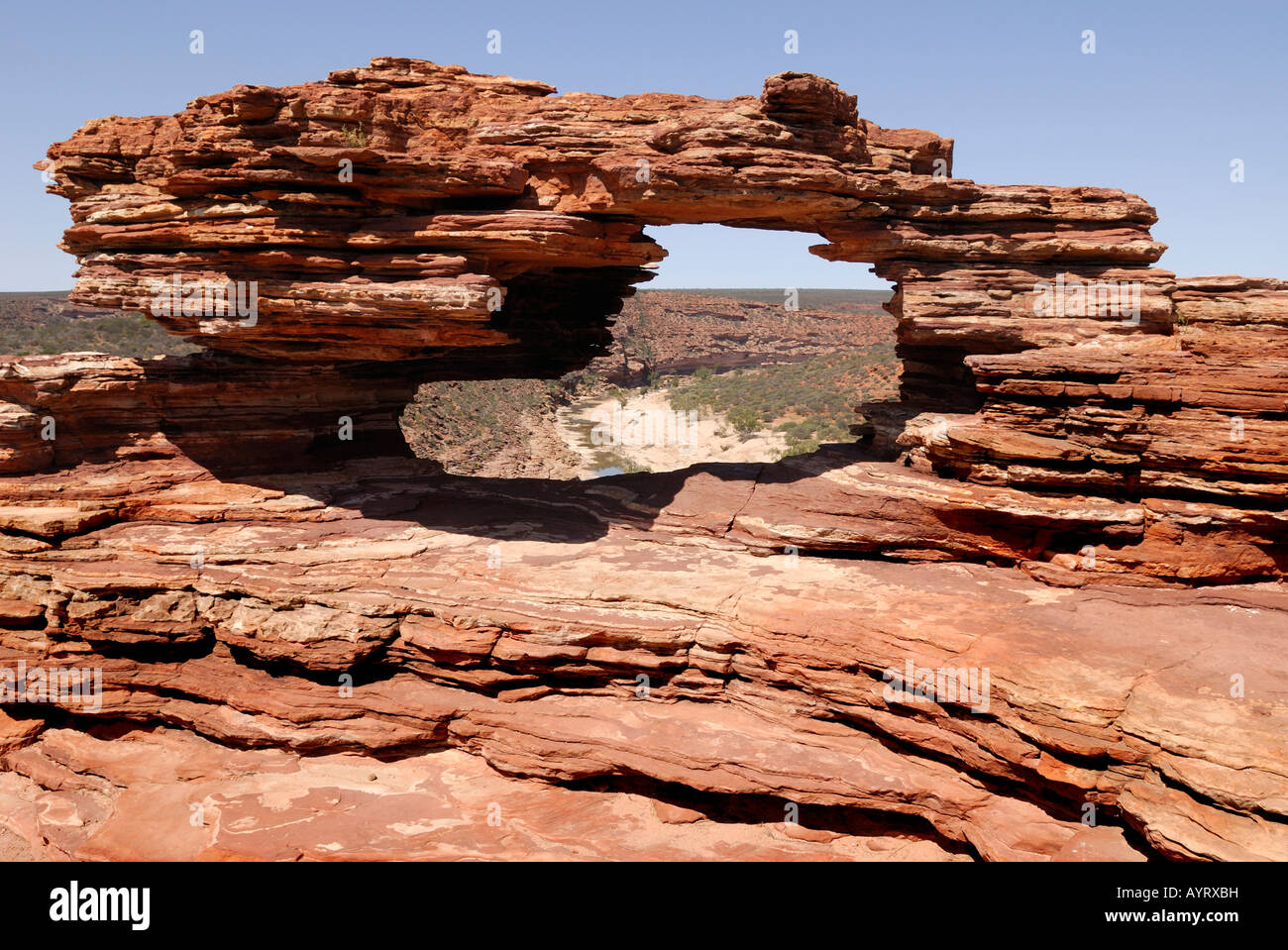 Nature's Window, window rock along the Loop Walk Trail, Kalbarri ...