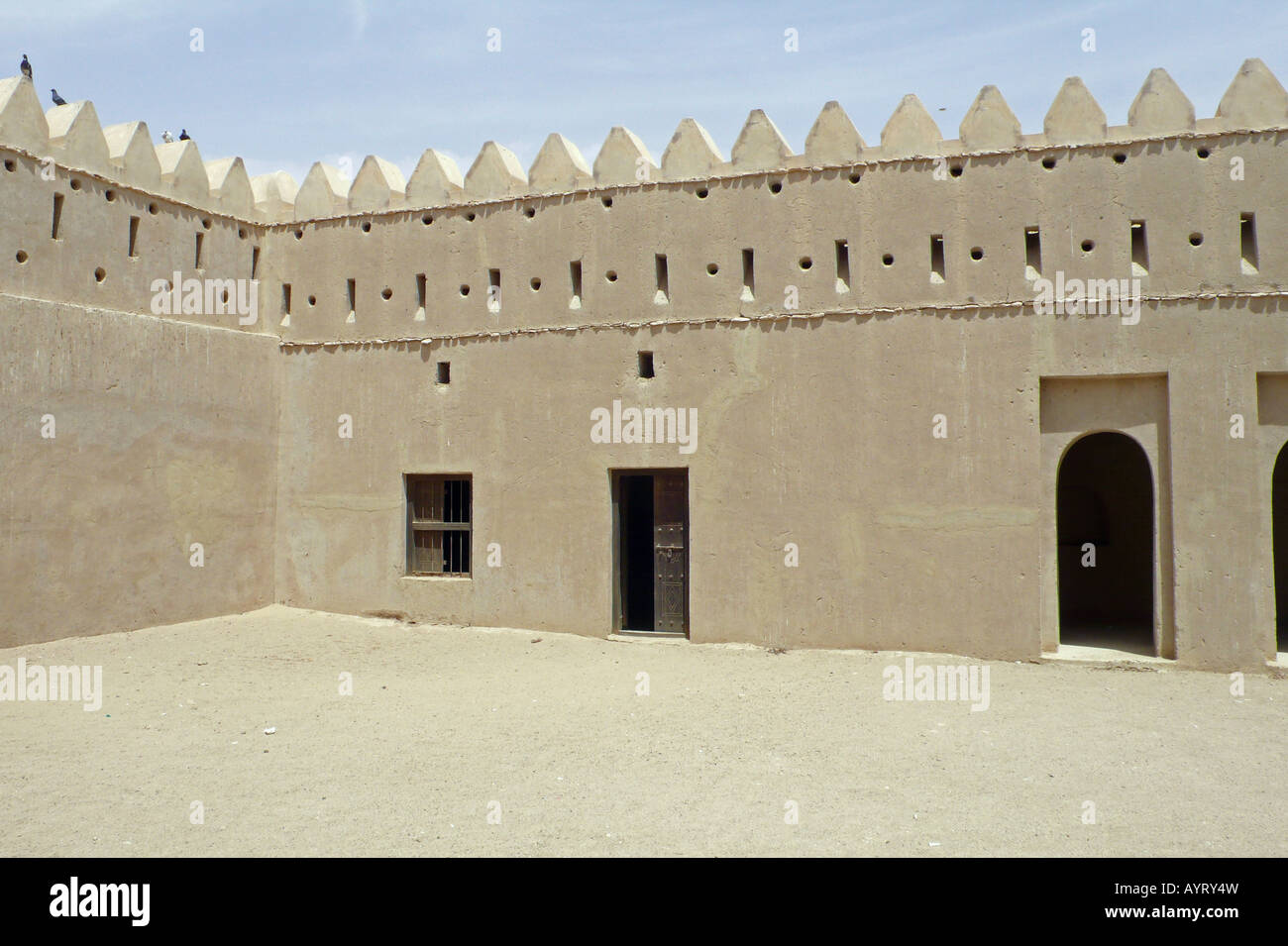 Fort Mariah Al Gharbiyah, a desert fortress in the Liwa Oasis, UAE ...