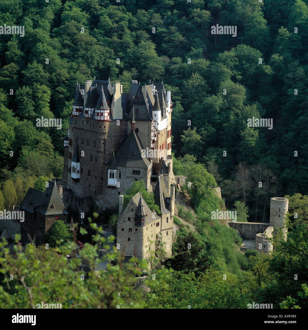 Burg Eltz in Wierschem, Eifel, Mosel, Rheinland-Pfalz Stock Photo - Alamy