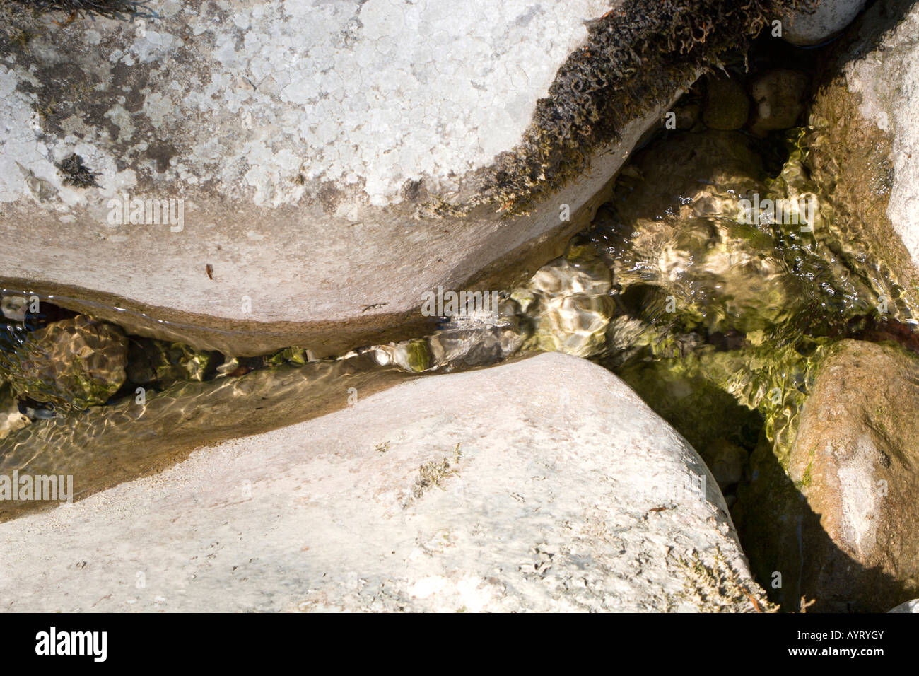 River between two rocks Stock Photo - Alamy