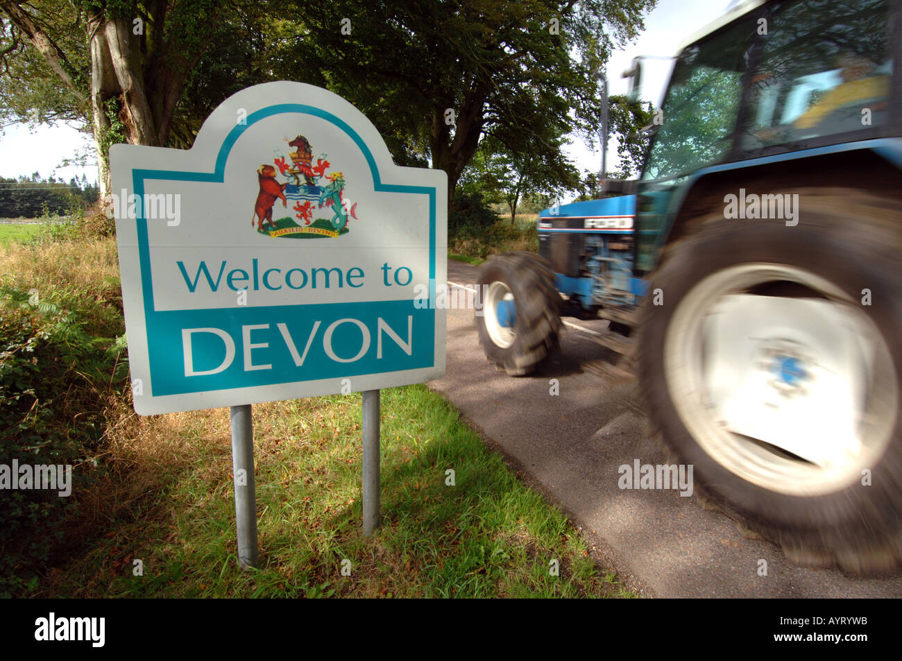 Welcome devon uk sign hi-res stock photography and images - Alamy