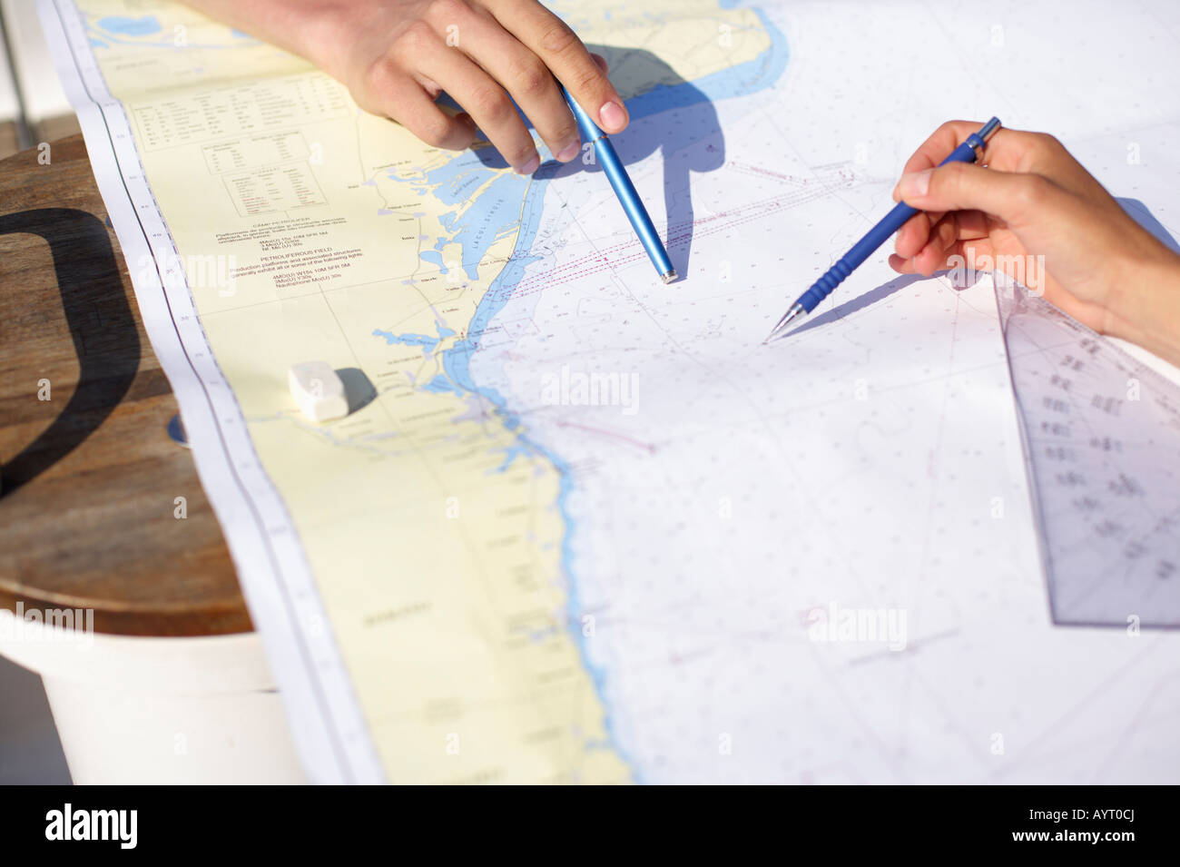 Two hands on a sea chard, part of Stock Photo - Alamy